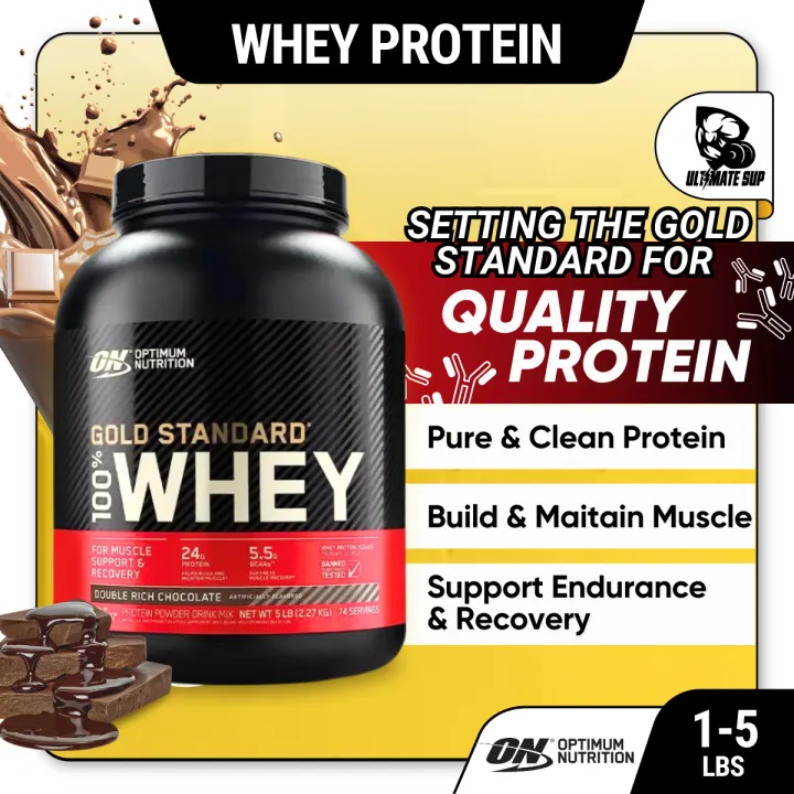 Optimum Nutrition, Gold Standard, 100% Whey Protein Powder, Supports ...