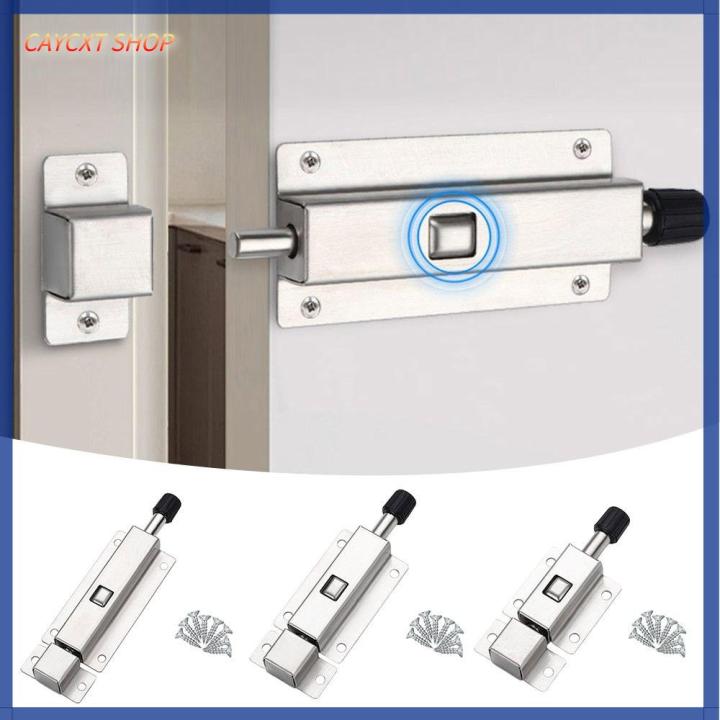 CAYCXT SHOP Stainless Steel Door Latch Spring Lock With Screws Tower ...