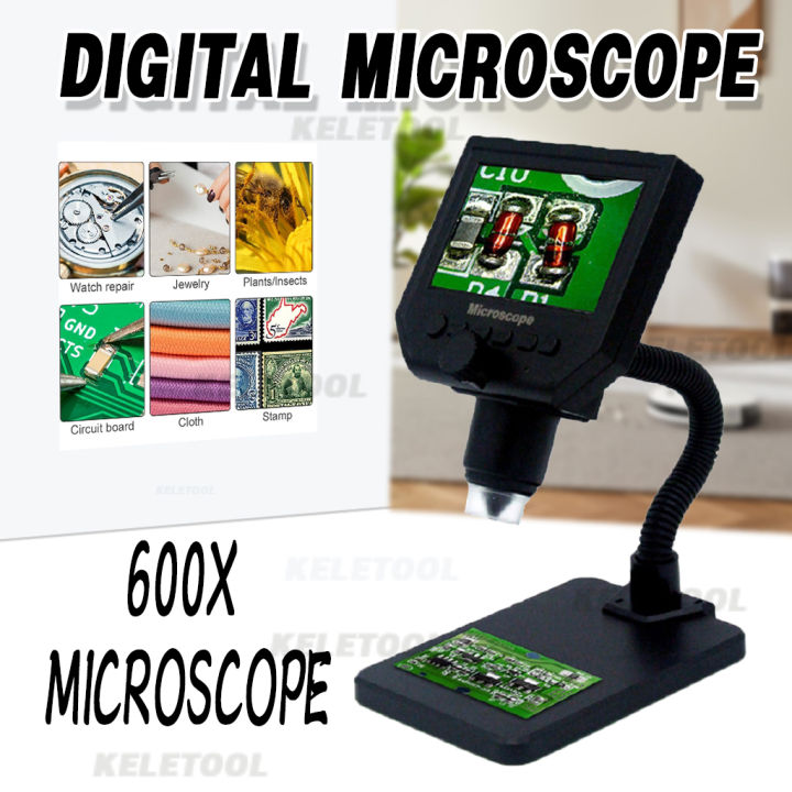 Digital microscope Electronic LCD digital microscope 600x continuous ...