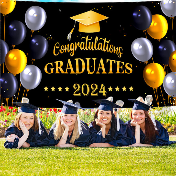 Norkee Class of 2024 Banner Party Supplies 2024 Seniors Graduation ...