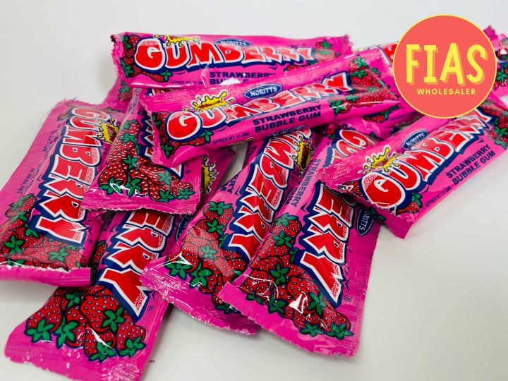 12 Pieces Gumberry Strawberry Bubble Gum | Lazada PH