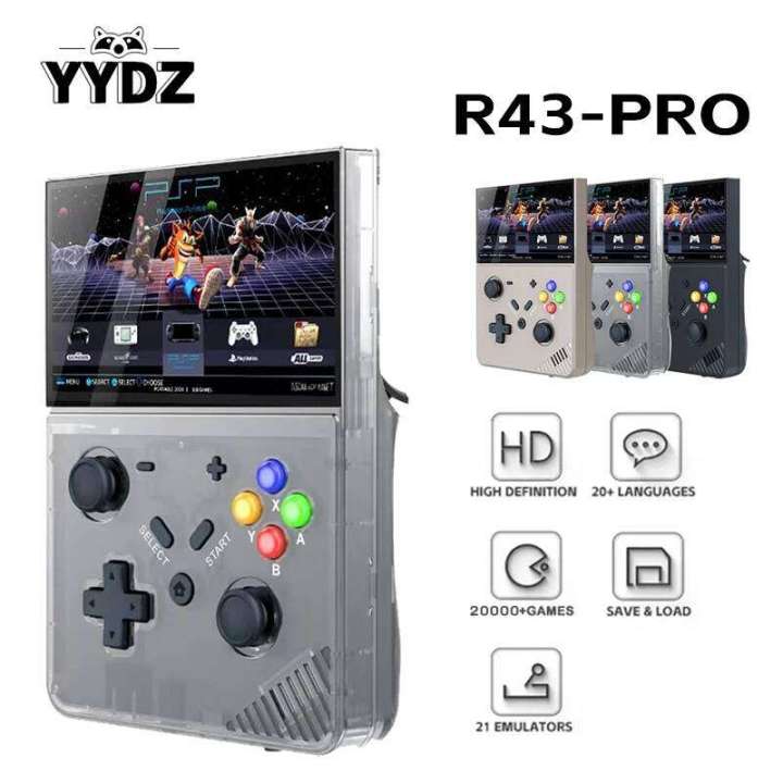 R43 Pro Retro Handheld Video Game Console HD 4.3-inch LED Screen ...