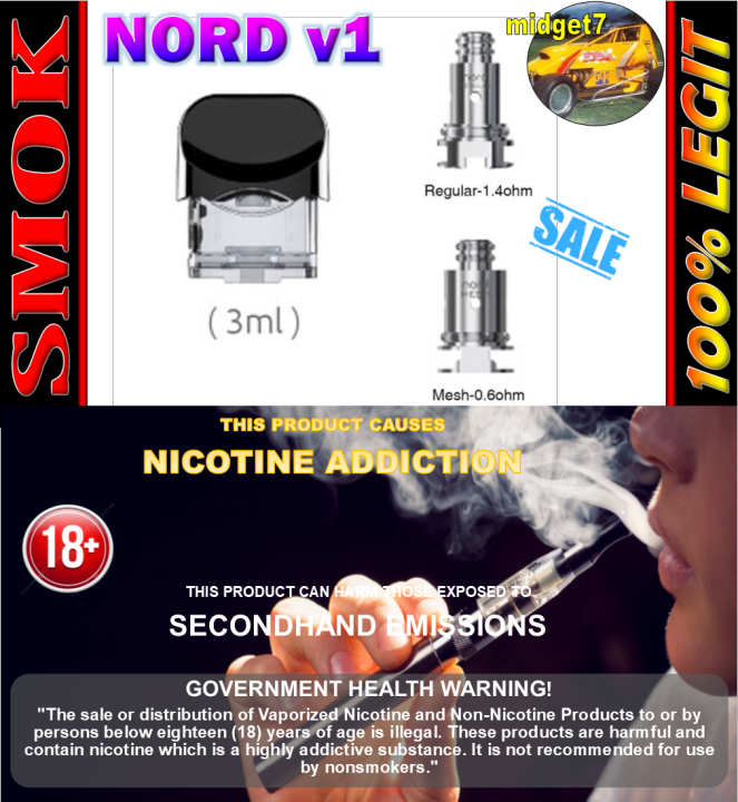SMOK Nord Atomizer Pod 3ml w/2 coils | Lazada PH