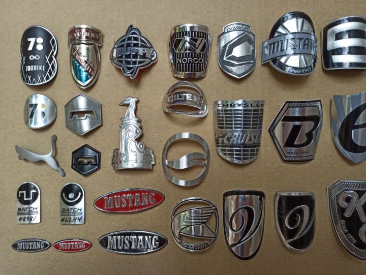 Bicycle aluminum alloy headstock frame LOGO logo labeling metal ...