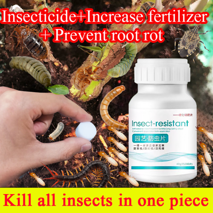 【1Tablets kill all insects】Racun serangga tanaman 200 tablets ...