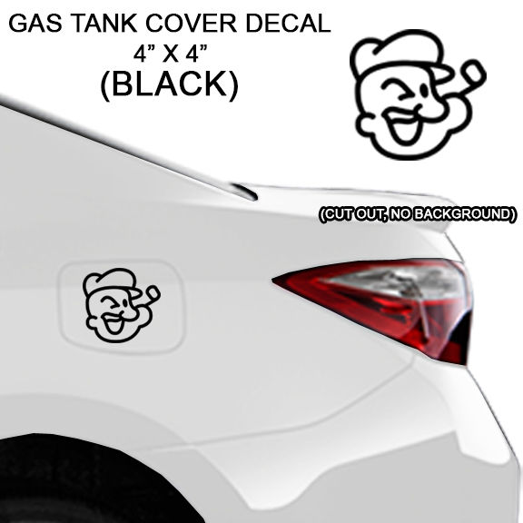 Gas Tank Cover Decal Car Sticker - Popeye | Lazada PH