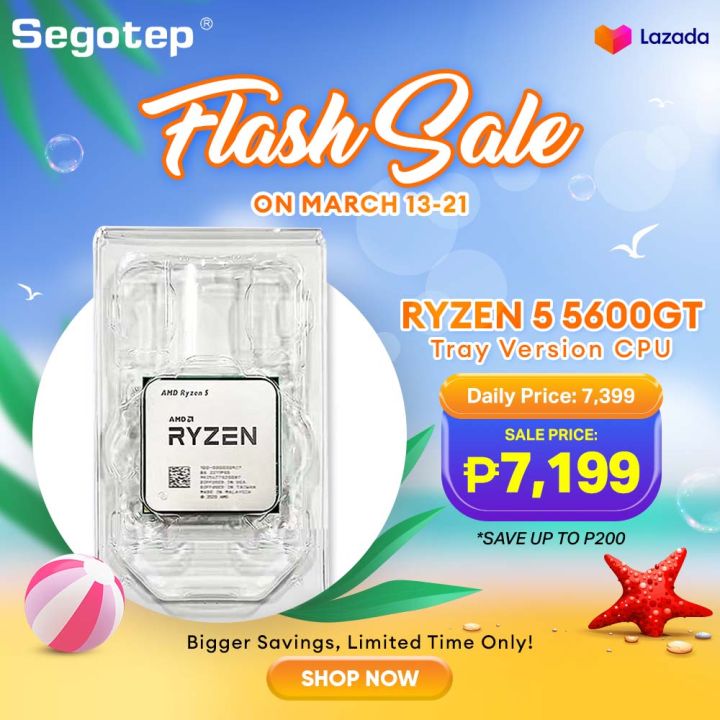 AMD Ryzen™ 5 5600G, 5600GT & 5500GT Boxed Desktop Processor with AMD ...