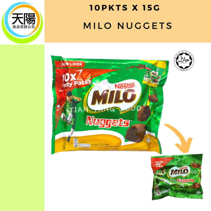 HALAL Nestle 10 Part Packs Milo Nuggets/Chocolate Flavoured ...