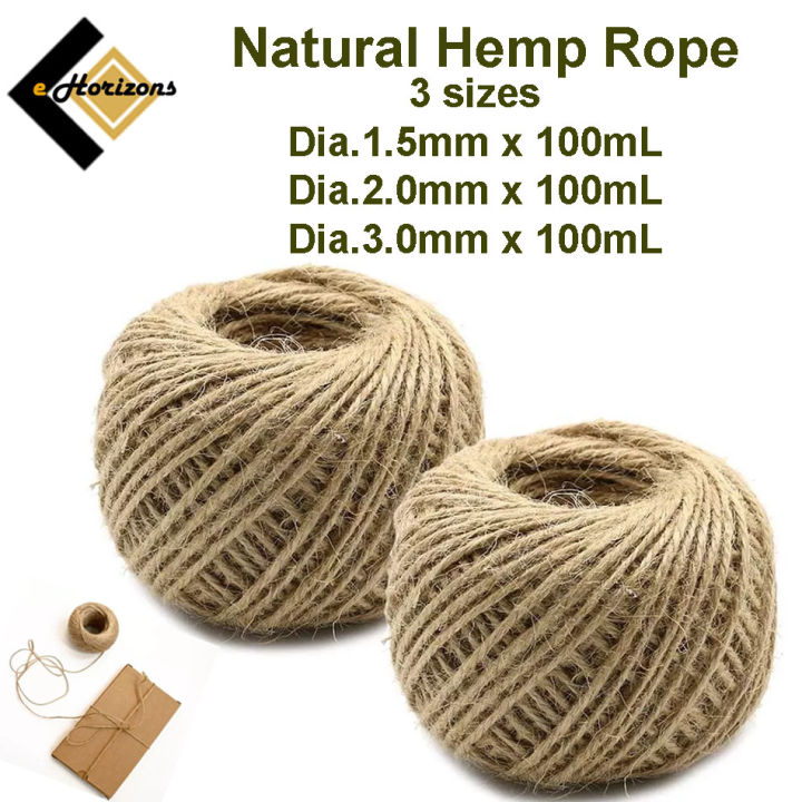 Natural Hemp String Rope Hemp Twine String DIY Gift Rope Decoration ...
