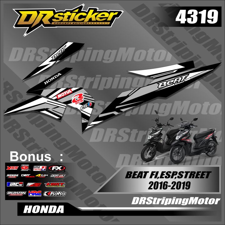 (COD) Striping Variasi Beat New FI 2016 2017 2018 2019 -Stiker ...