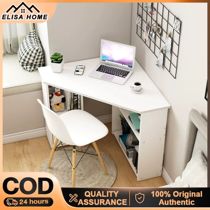 Triangle computer desk, corner table, study desk, computer desk, home ...