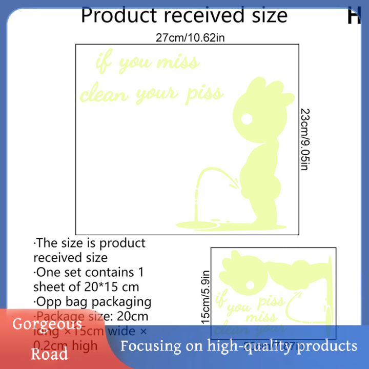 [Gorgeous] Hot Sale Funny Toilet Warning Stickers Child Urination ...