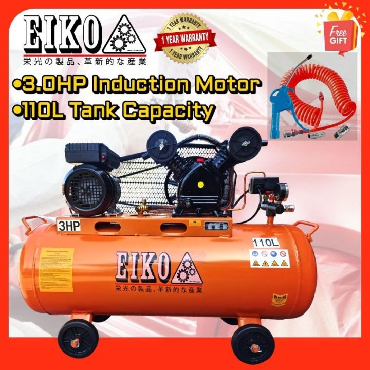 EIKO JAPAN SPW-7120 3.0HP 110L Air Compressor Air Compressor Machine ...
