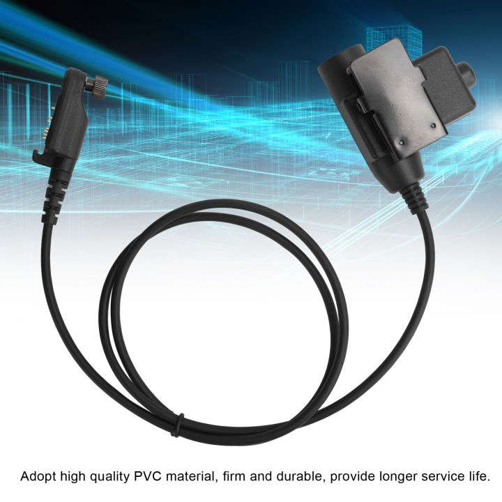 U94อะแดปเตอร์หูฟัง PTT สำหรับ Hytera PD600 PD602 PD605 PD662 PD665 PD680 PD682 X1E X1P PD685 ...
