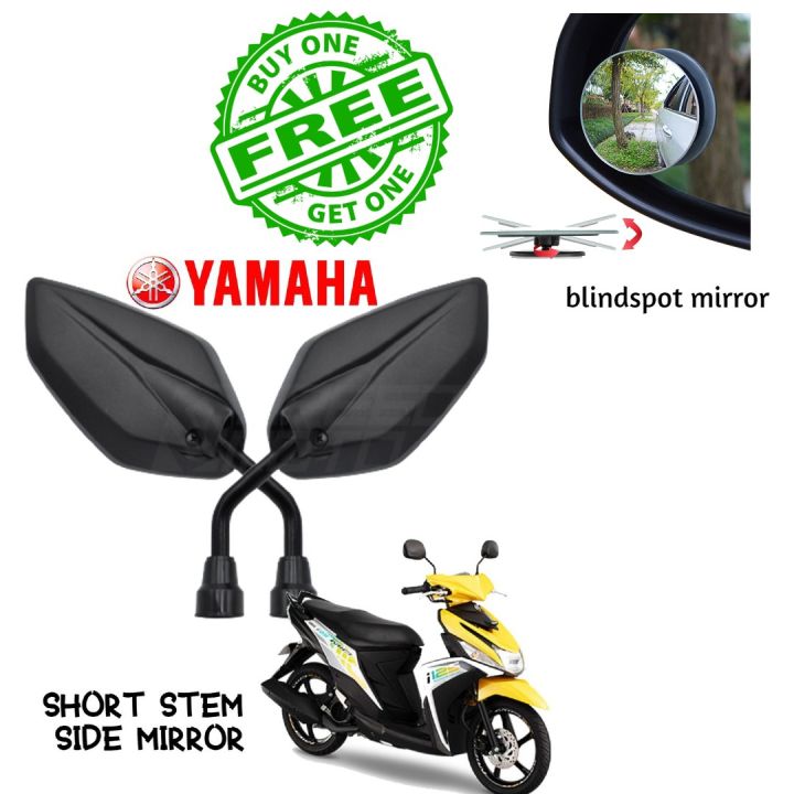 YAMAHA NMAX 2020 Side Mirror Short Stem small | with blindspot mirror ...