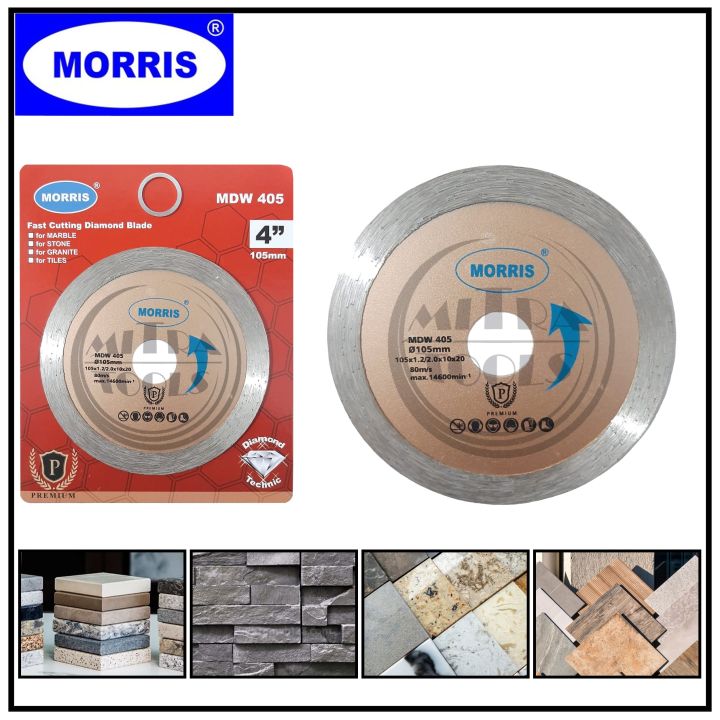 MORRIS Diamond Wheel Wet / Mata Potong Keramik Granit Marmer Batu Alam ...