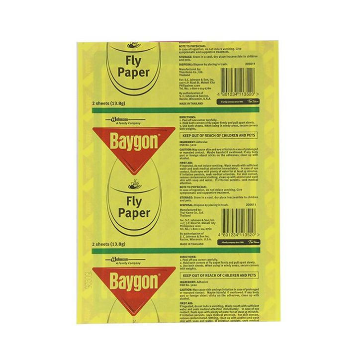Baygon Fly Trap Paper 2 Sheets | Lazada PH