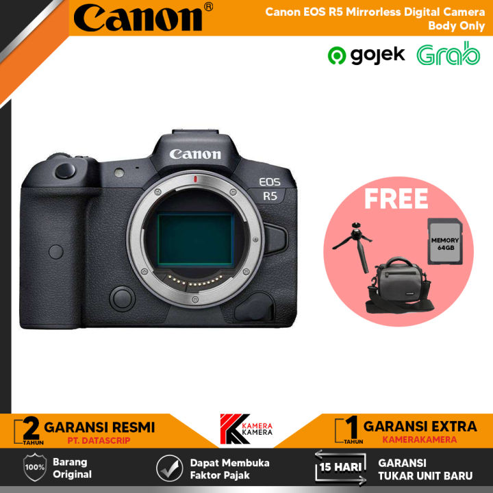 Canon EOS R5 Body Mirrorless Camera - Garansi Resmi PT. Datascrip ...