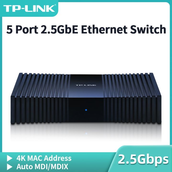 TP-Link 5 Port 2.5Gbe Ethernet Switch 2.5G/1G Network Switcher Plug ...