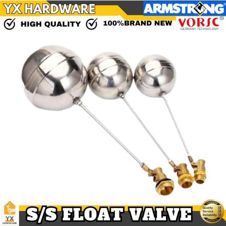 STAINLESS FLOAT VALVE 1/2 3/4 1 float valve for water tank | Lazada PH