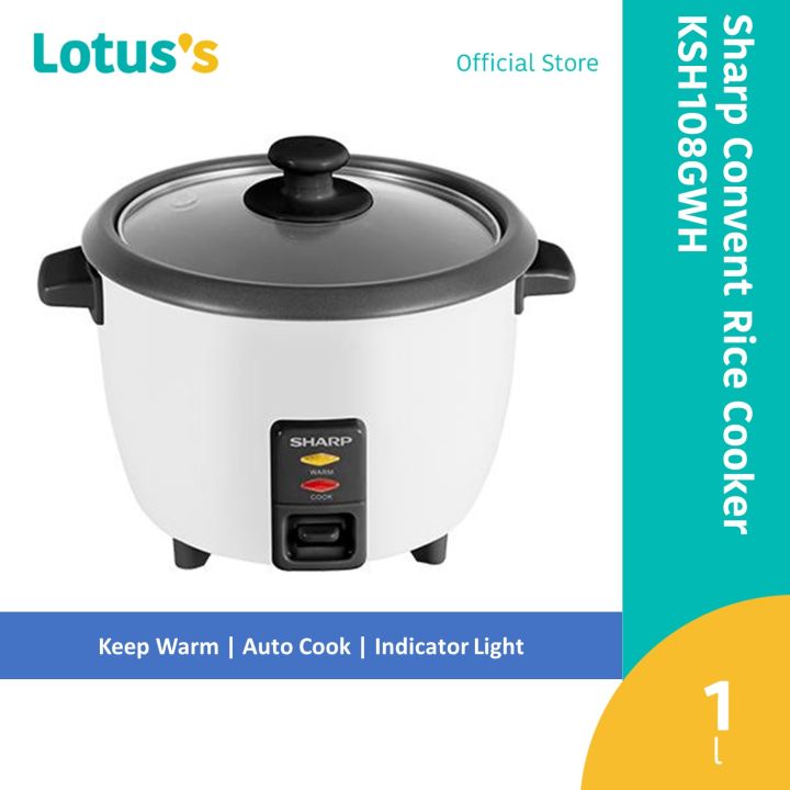 Sharp 1.0L Convent Rice Cooker Ksh108Gwh | Lazada