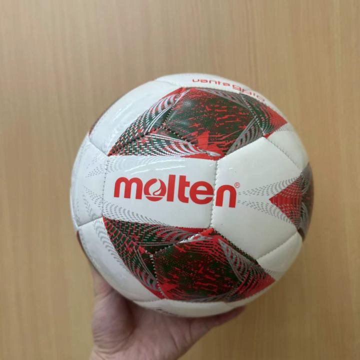 ลูกฟุตบอล ลูกบอล Molten F5A5000 เบอร์5 ฟุตบอลหนังเย็บ ของแท้ 100% รุ่น ...