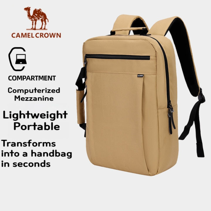 CAMELCROWN กระเป๋าแล็ปท็อปความจุมากกลางแจ้งกระเป๋าสะพายไหล่น้ำหนักเบากระเป๋าเอกสารกระเป๋าสะพาย ...