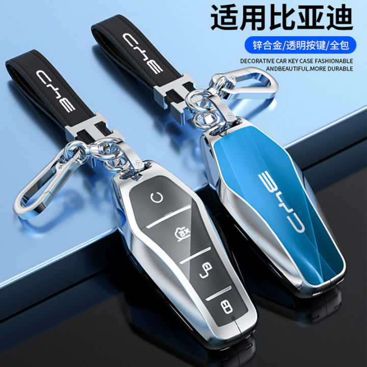 Car Metal Key Case Holder Cover For BYD Atto 3 Han EV Dolphin Durable ...