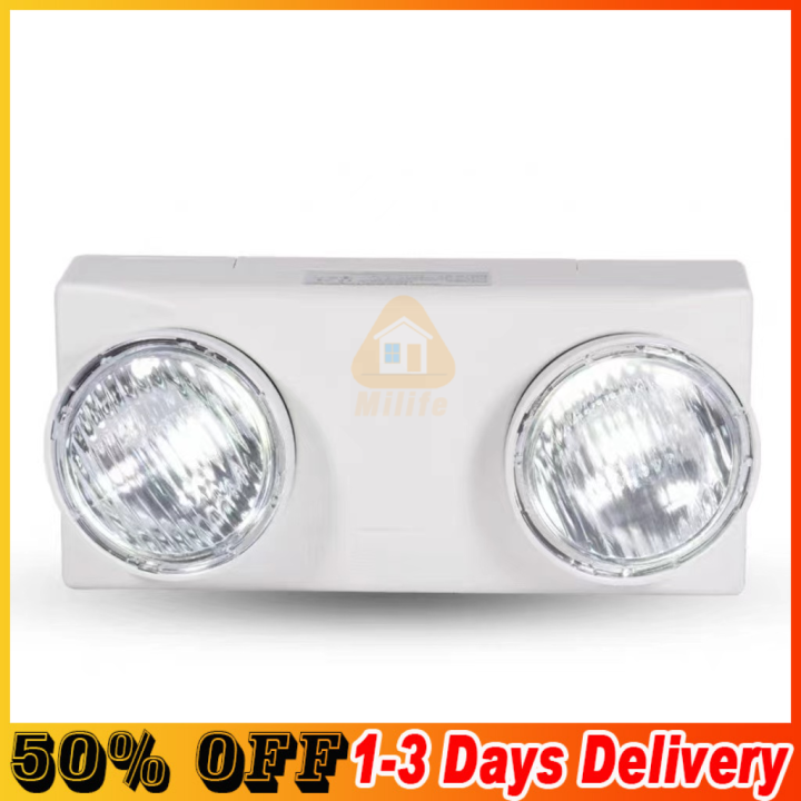 Original fast delivery LED Wall Mounted 2*3W Emergency Light Twin Dual ...