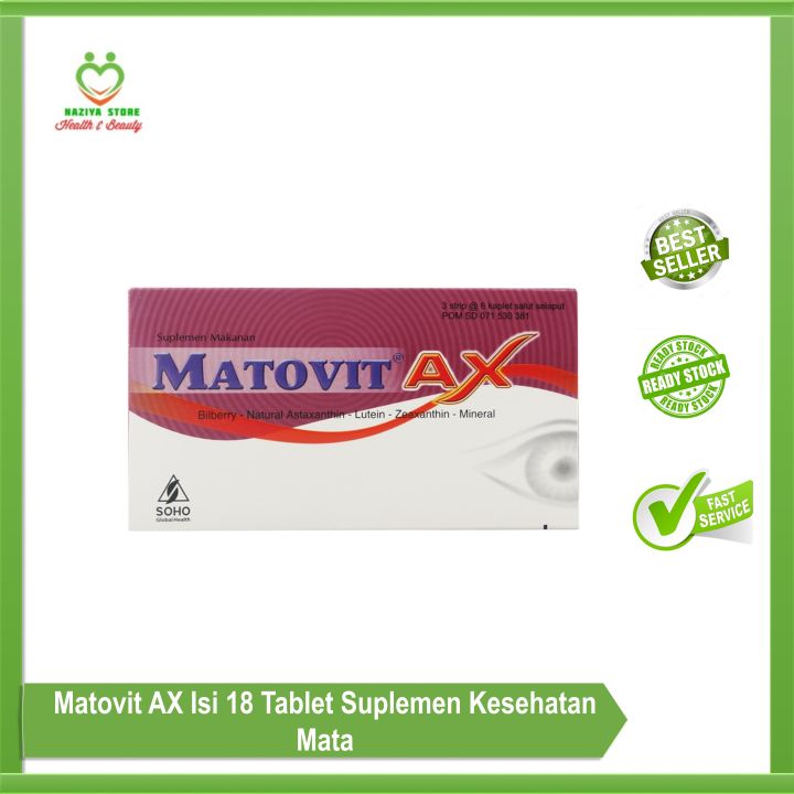 Matovit AX mata/ vitamin mata/ isi 18 kapsul | Lazada Indonesia