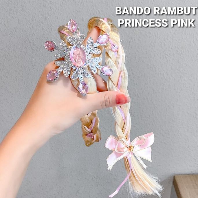 Bando Rambut Kepang Princess Frozen Elsa / Aksesoris Kostum Princes ...