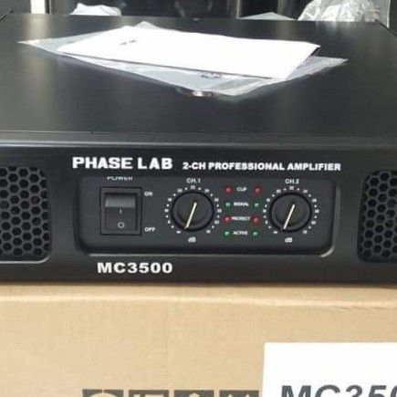POWER AMPLIFIER PHASELAB AUDIO MC3500 / MC 3500 ORIGINAL 2 CHANNEL ...
