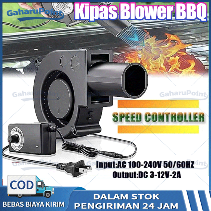 Kipas Blower Bbq Mini Untuk Kompor Panggangan Outdoor 9733 12v 220v ...