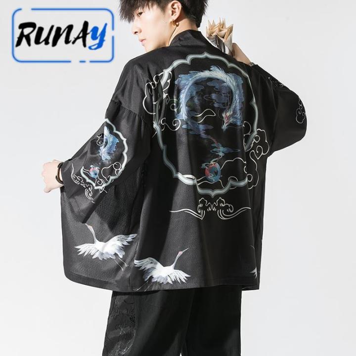 RUNAY Daopao เสื้อผ้าป้องกันแสงแดดสำหรับผู้ชาย,เสื้อผ้ากันคาร์ดิแกนจีน ...