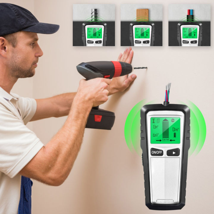 Stud Finder Wall Scanner - 5 In 1 Electronic Stud Sensor Beam Joist ...