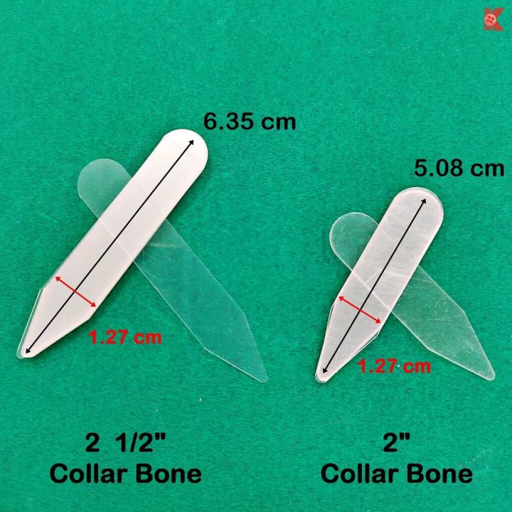 2 Inch / 2-1/2 Inch Transparent Collar Bone Plastic Collars Stays Bone ...