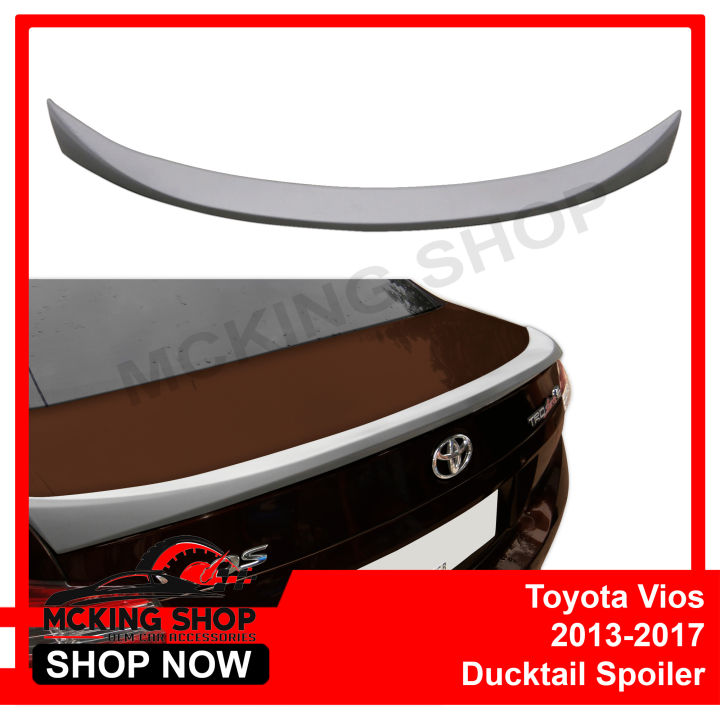 Toyota Vios 2013-2017 Gen 3 Ducktail Spoiler Matte Black | Lazada PH