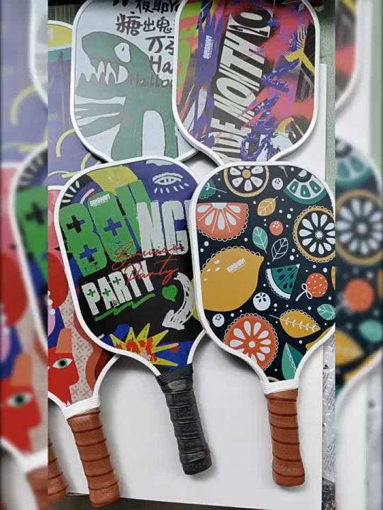 1pcs color random Colored Geometric Glass Fiber pickleball paddle Peak ...