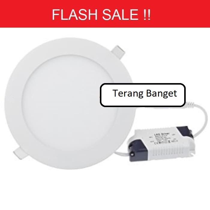 Lampu Downlight LED Panel 12W Putih 12 W Watt 12Watt Tipis Bulat Inbow | Lazada Indonesia