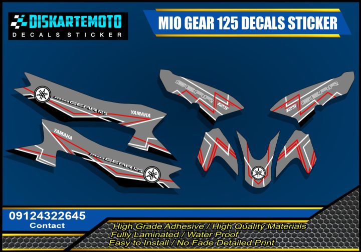 Yamaha Mio Gear 125 Decals Sticker | Lazada PH