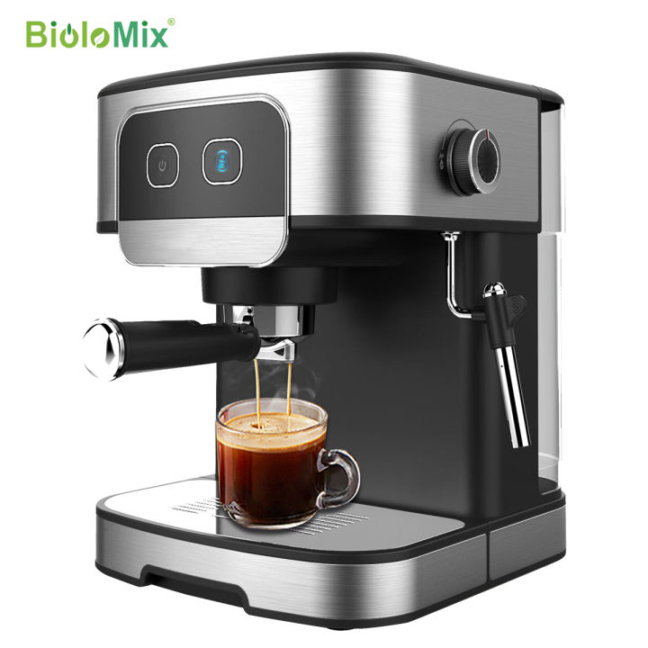 BioloMix 1200W 20 Bar Espresso Coffee Machine Instant Preheat Coffee ...
