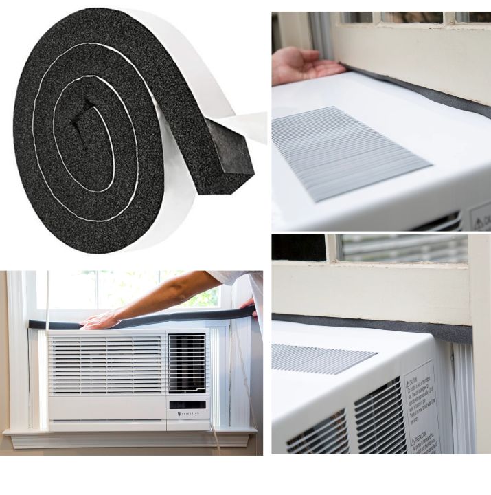 UNIVERSAL AIRCON / AIR CONDITION FOAM WEATHER ADHESIVE SEAL 1meter ...