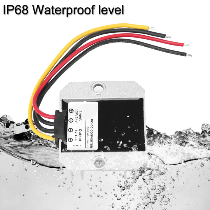 Buck Voltage Regulator DC 12V/24V to 5V 10A 50W Voltage Converter Step ...