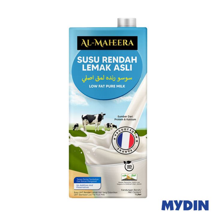 Al-Maheera Low Fat Pure Milk (1L) | Lazada