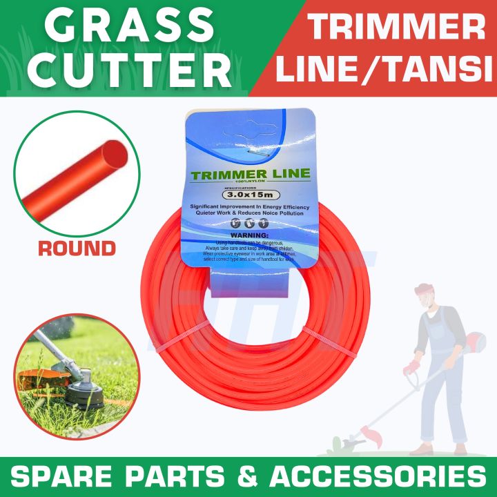 Grass Cutter Trimmer Line 3mm Nylon For Grass Cutter String Tanse Tansi ...