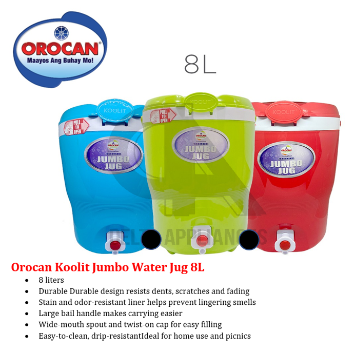 Orocan Koolit Jumbo Water Jug8L | Lazada PH