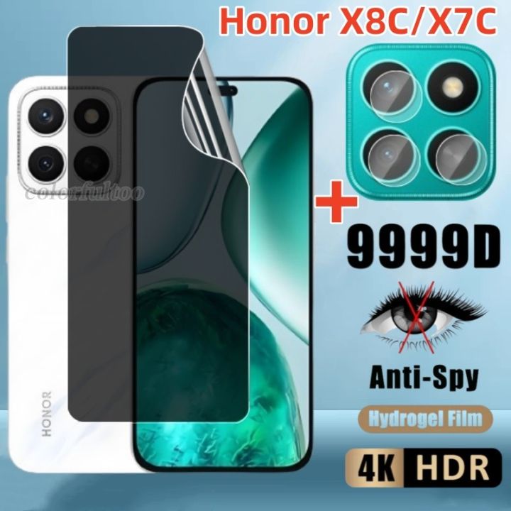 2in1 Anti Peek Privacy Hydrogel Film For Honor X8C X7C X 7C HonorX8C 4G ...
