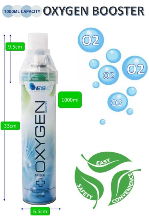 1000ML ESC PORTABLE OXYGEN INHALER - KKM APPROVED | Lazada