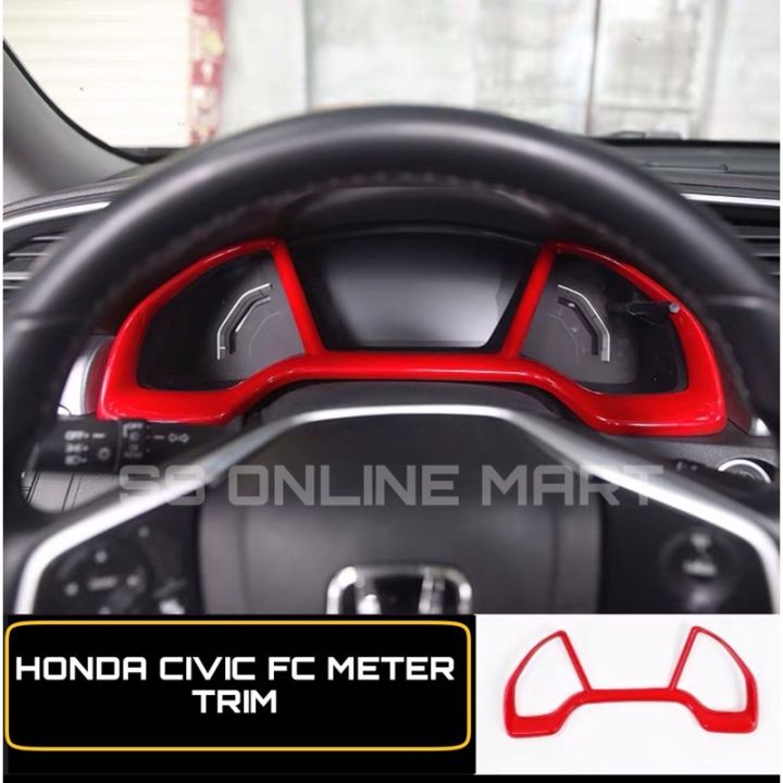 Honda Civic Fc Meter Trim Red Colour | Lazada