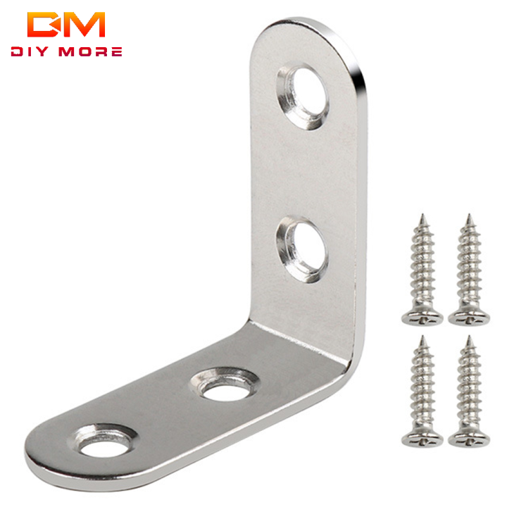 Diymore 20 Stainless Steel 90 Degree L-shaped Bracket Right Angle Plate ...